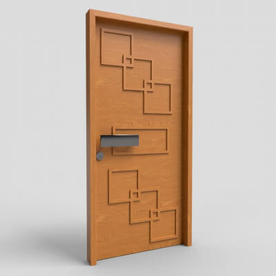 Door Design RH14A - 3D Model by Speedup