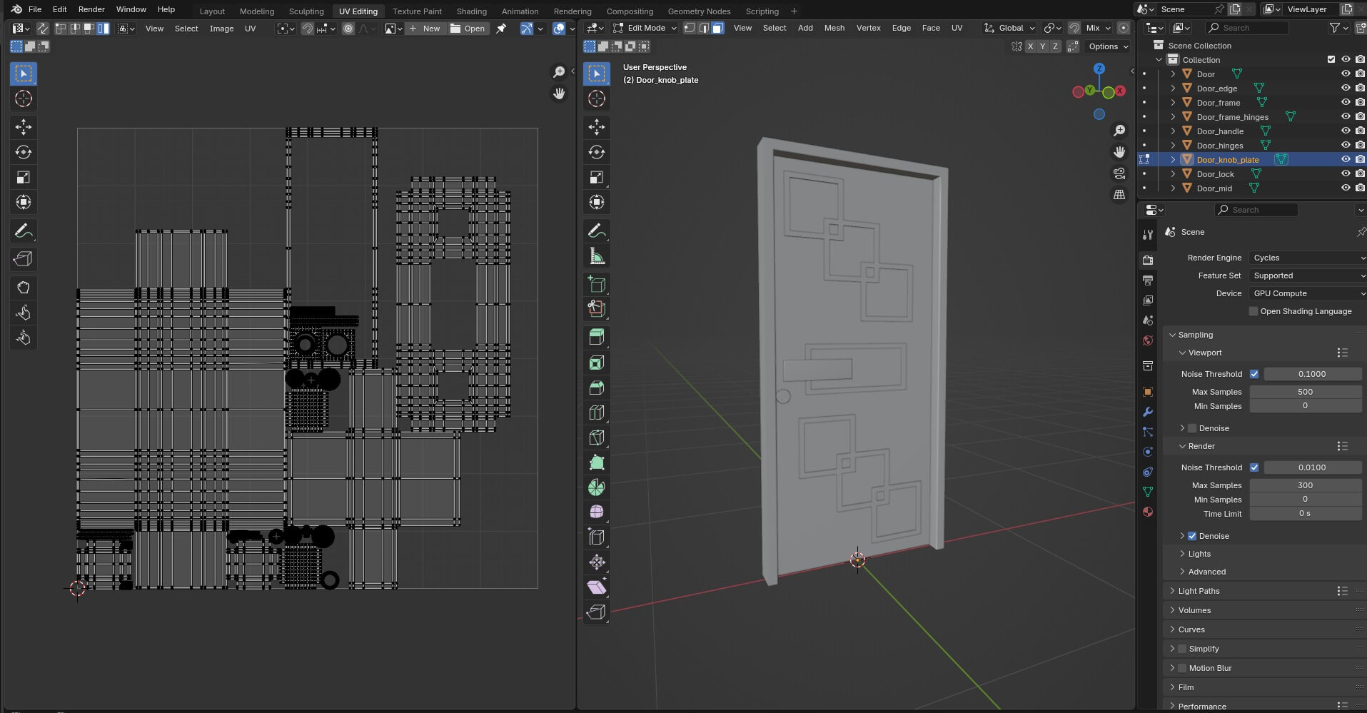 Door Design 54 - 3D Model by Speedup