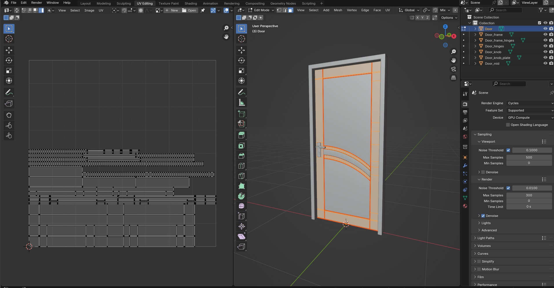 Door Design 56 - 3D Model by Speedup