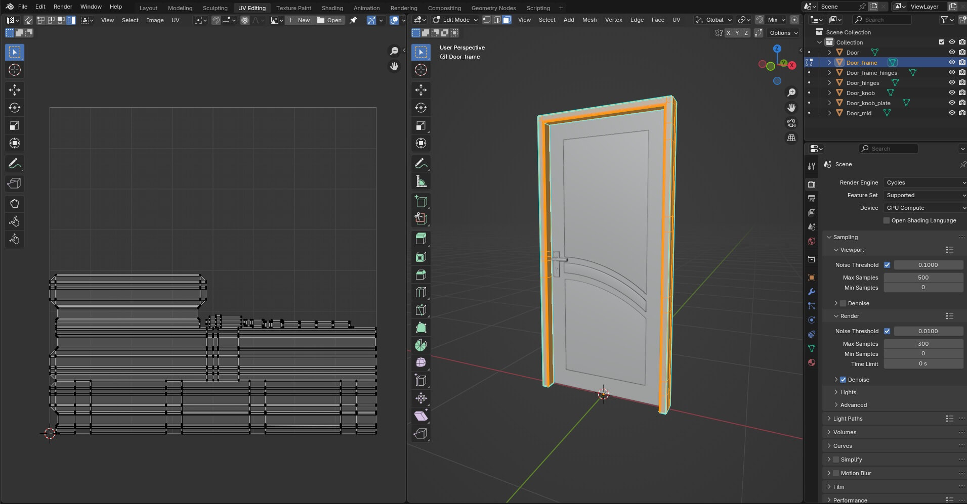 Door Design 56 - 3D Model by Speedup