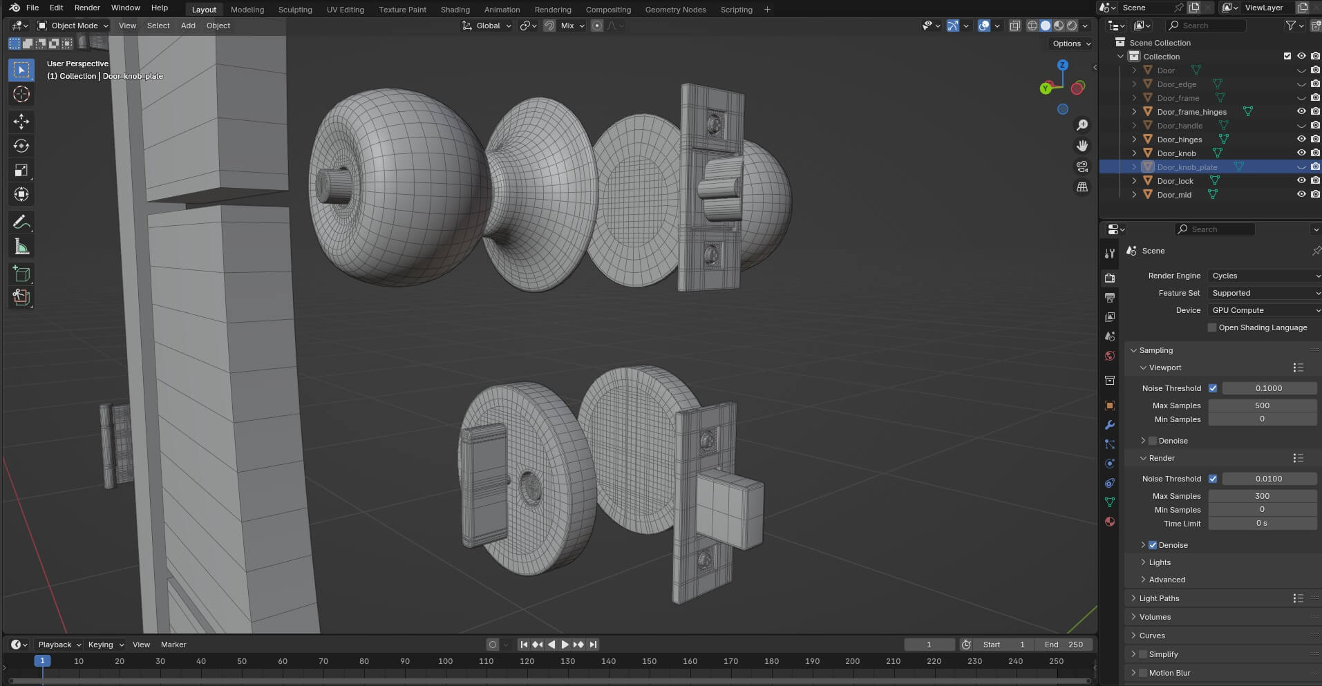 Door Design 58 - 3D Model by Speedup