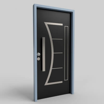 Door Design RH58 - 3D Model by Speedup