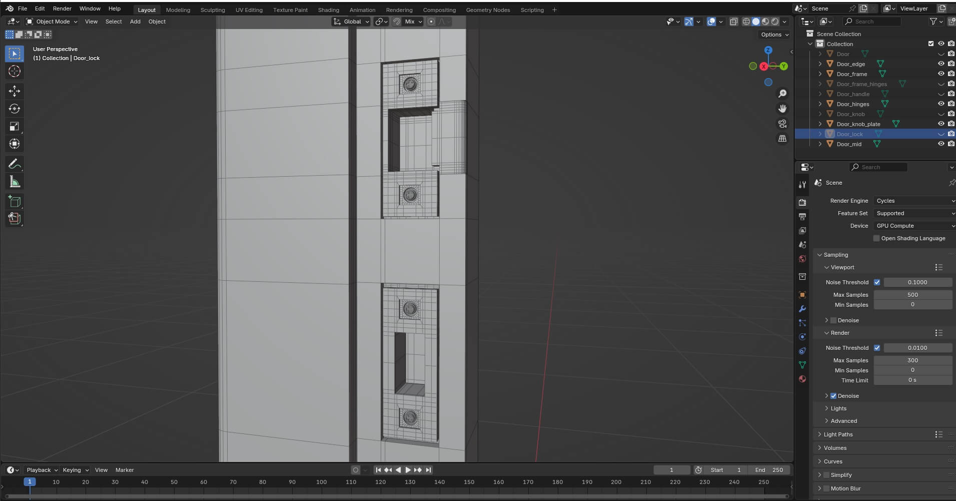 Door Design 61 - 3D Model by Speedup