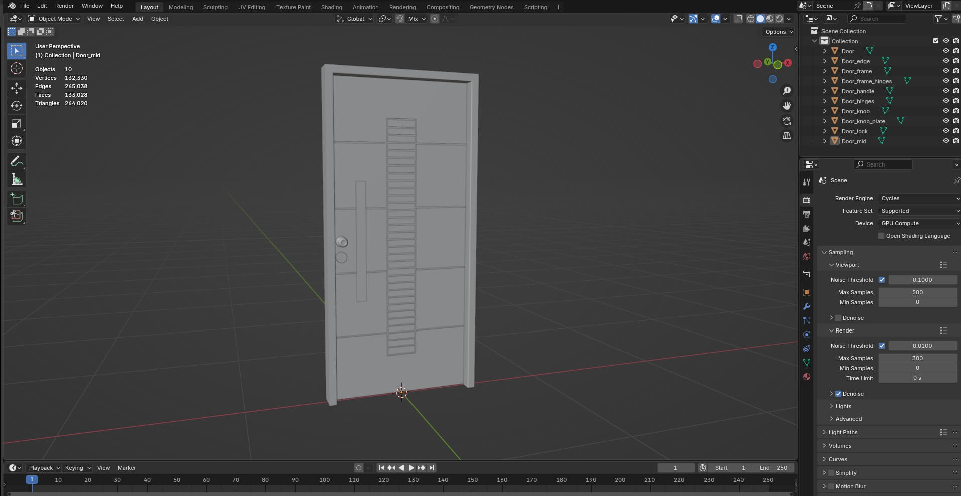 Door Design 61 - 3D Model by Speedup