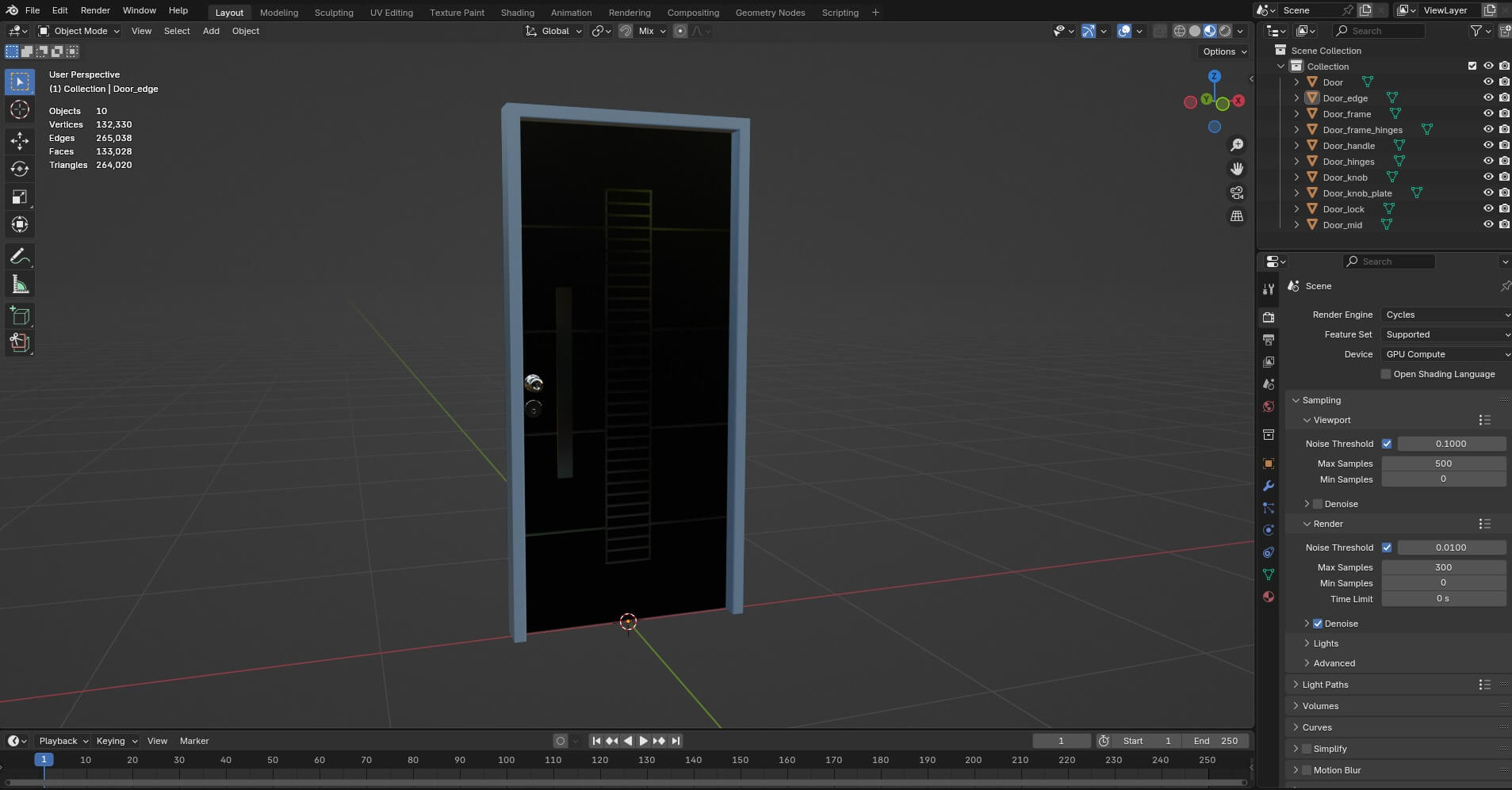 Door Design 61 - 3D Model by Speedup