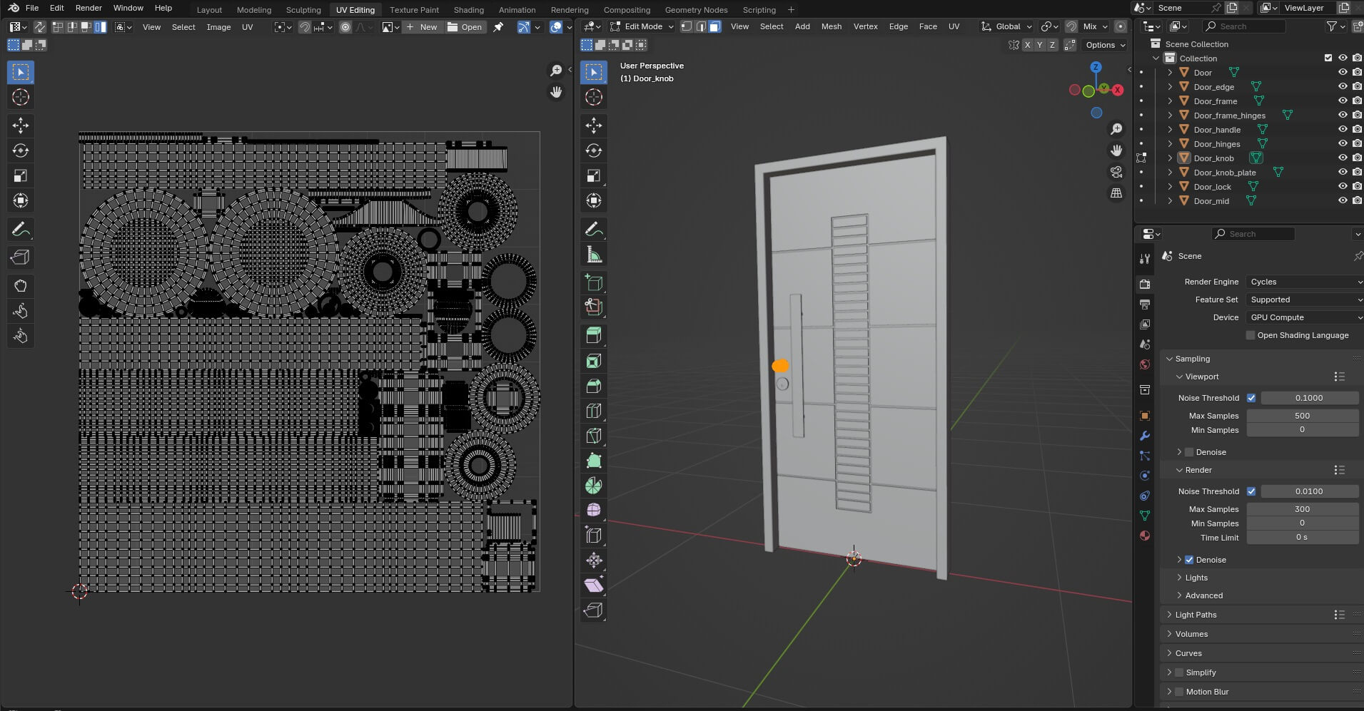 Door Design 61 - 3D Model by Speedup