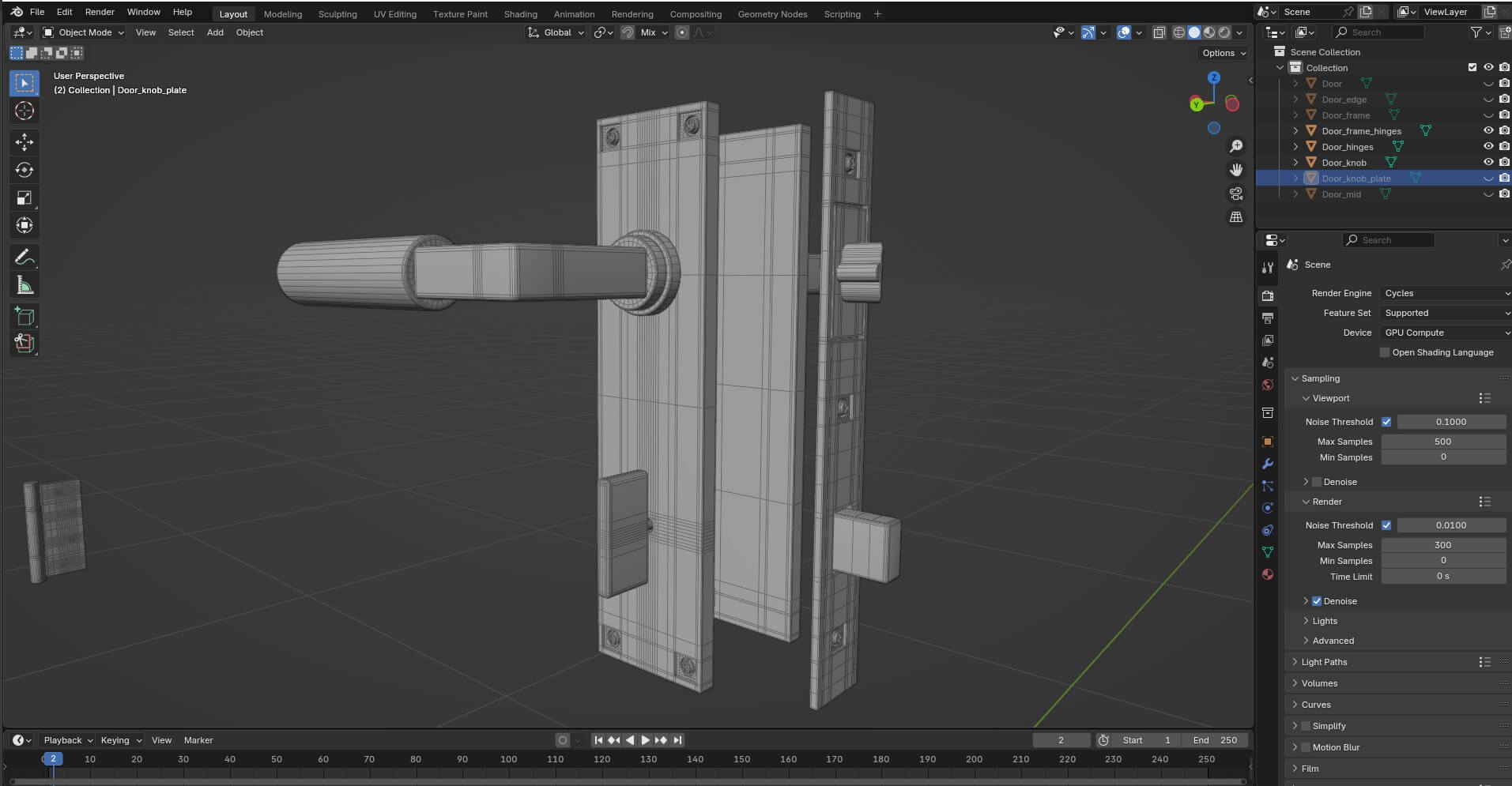 Door Design 64 - 3D Model by Speedup