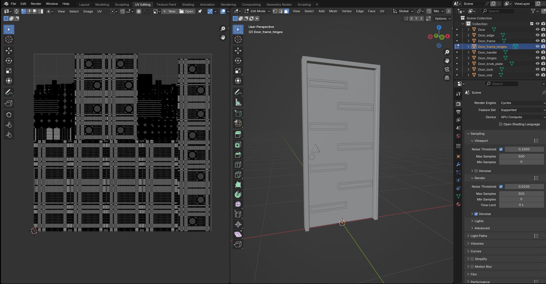 Door Design 64 - 3D Model by Speedup