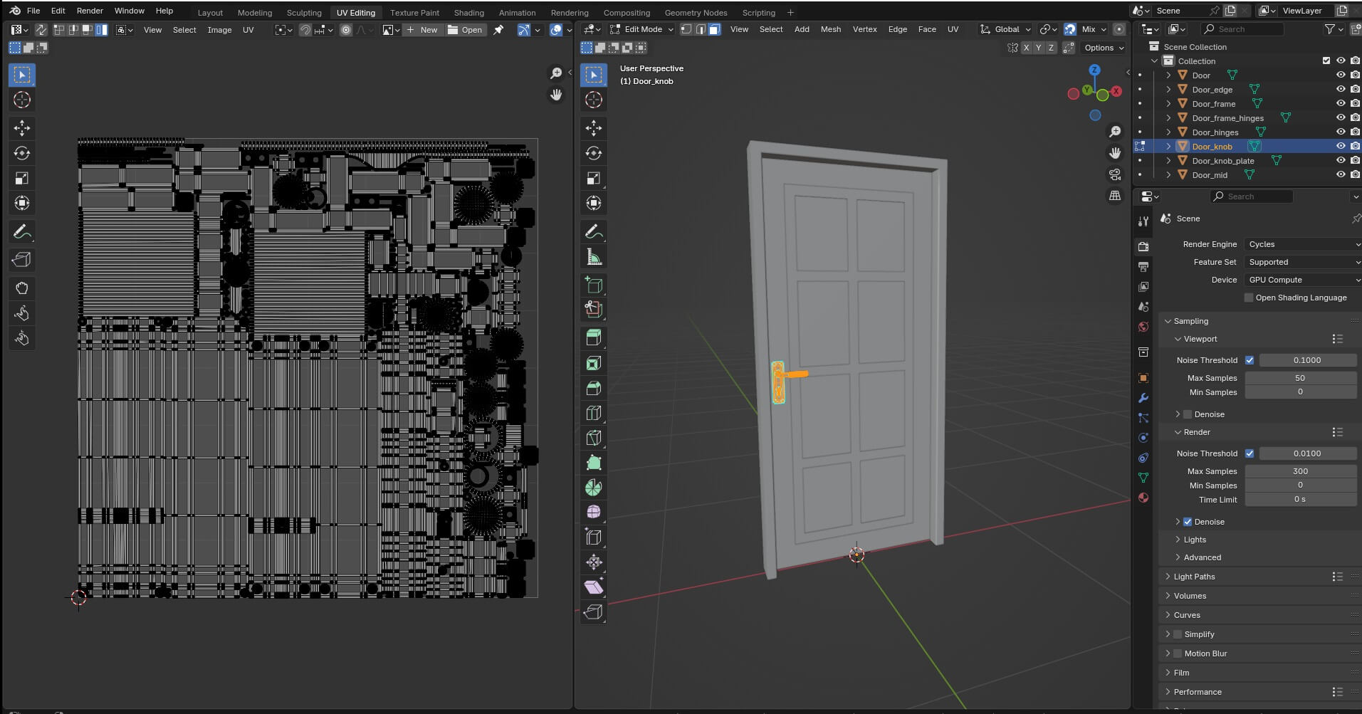 Door Design 65 - 3D Model by Speedup