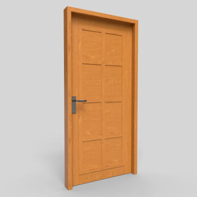 Door Design RH17A - 3D Model by Speedup