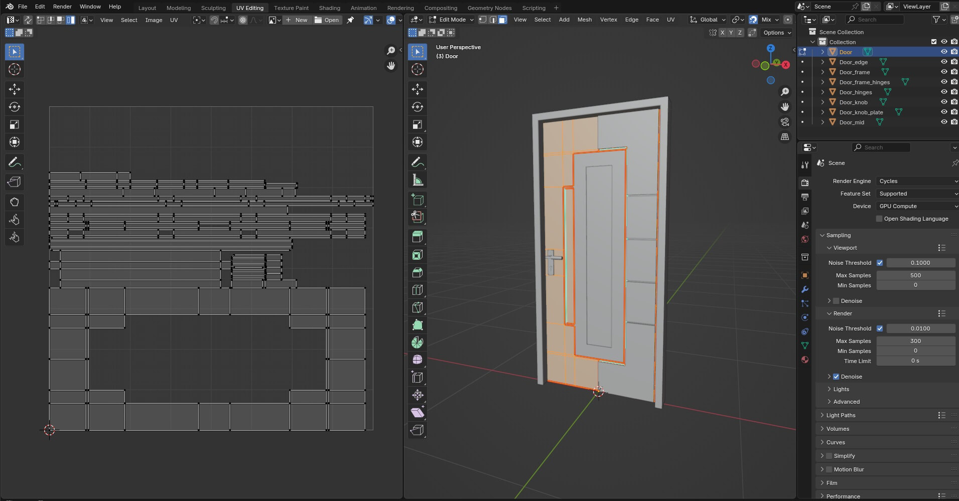Door 3D Design RH66 by Speedup