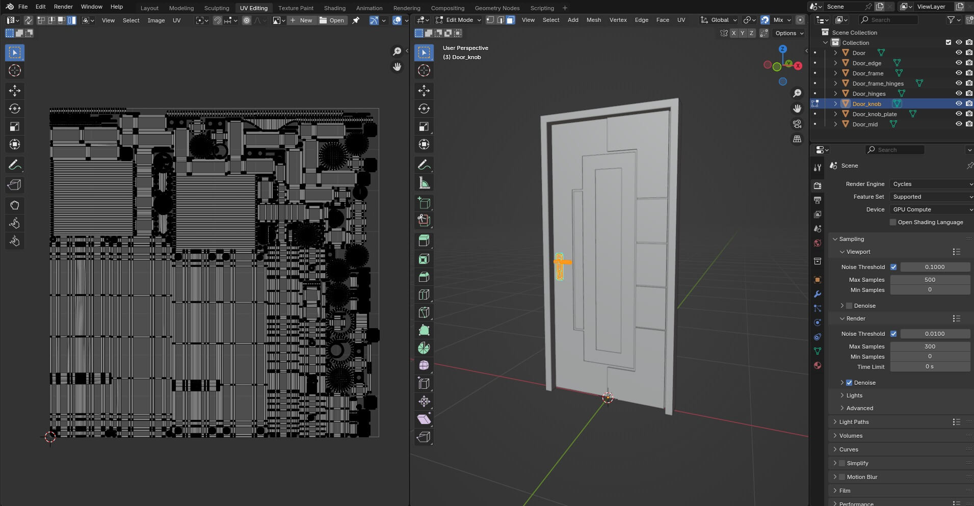 Door 3D Design RH66 by Speedup