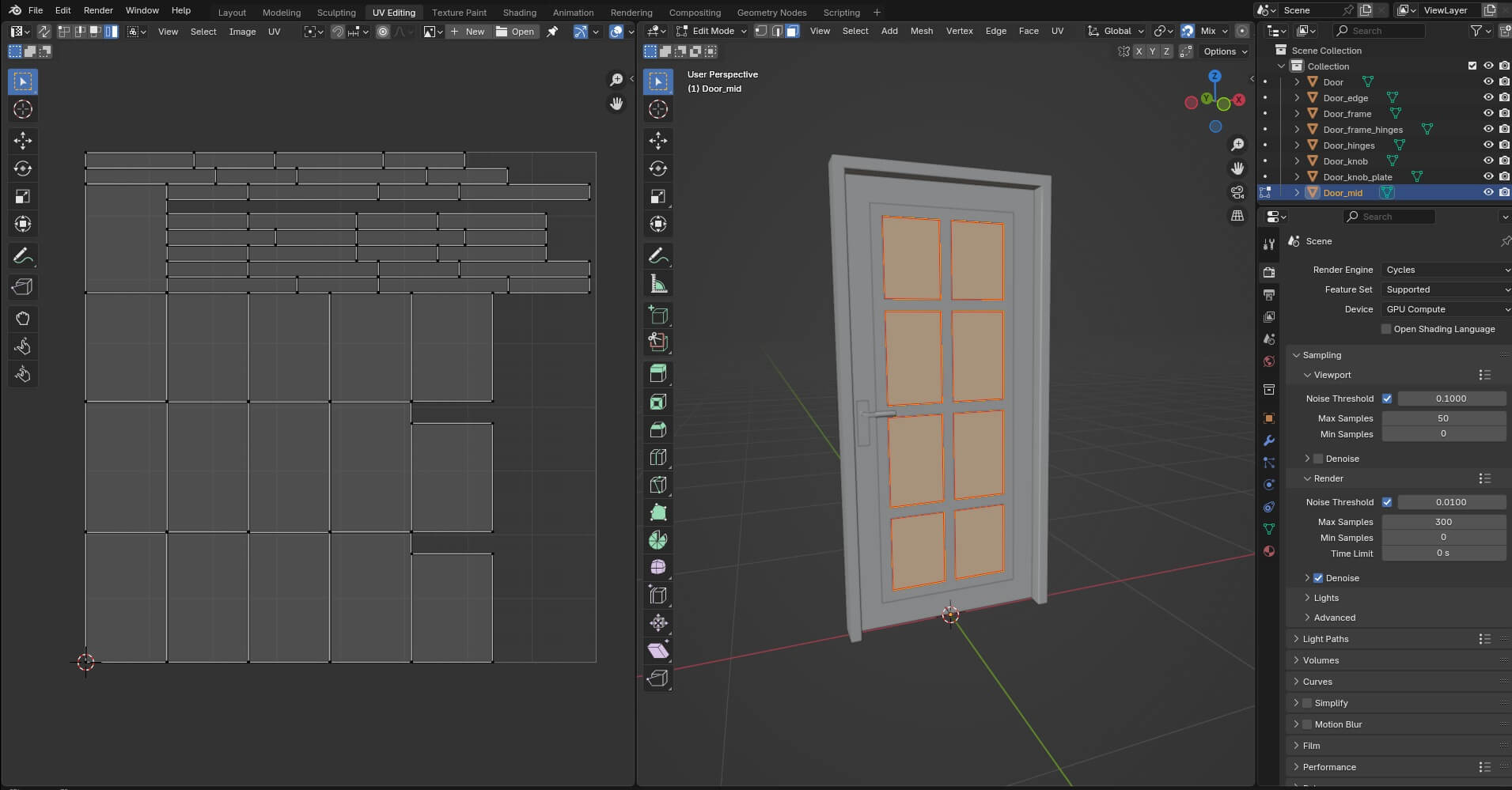 Door Design 66 - 3D Model by Speedup