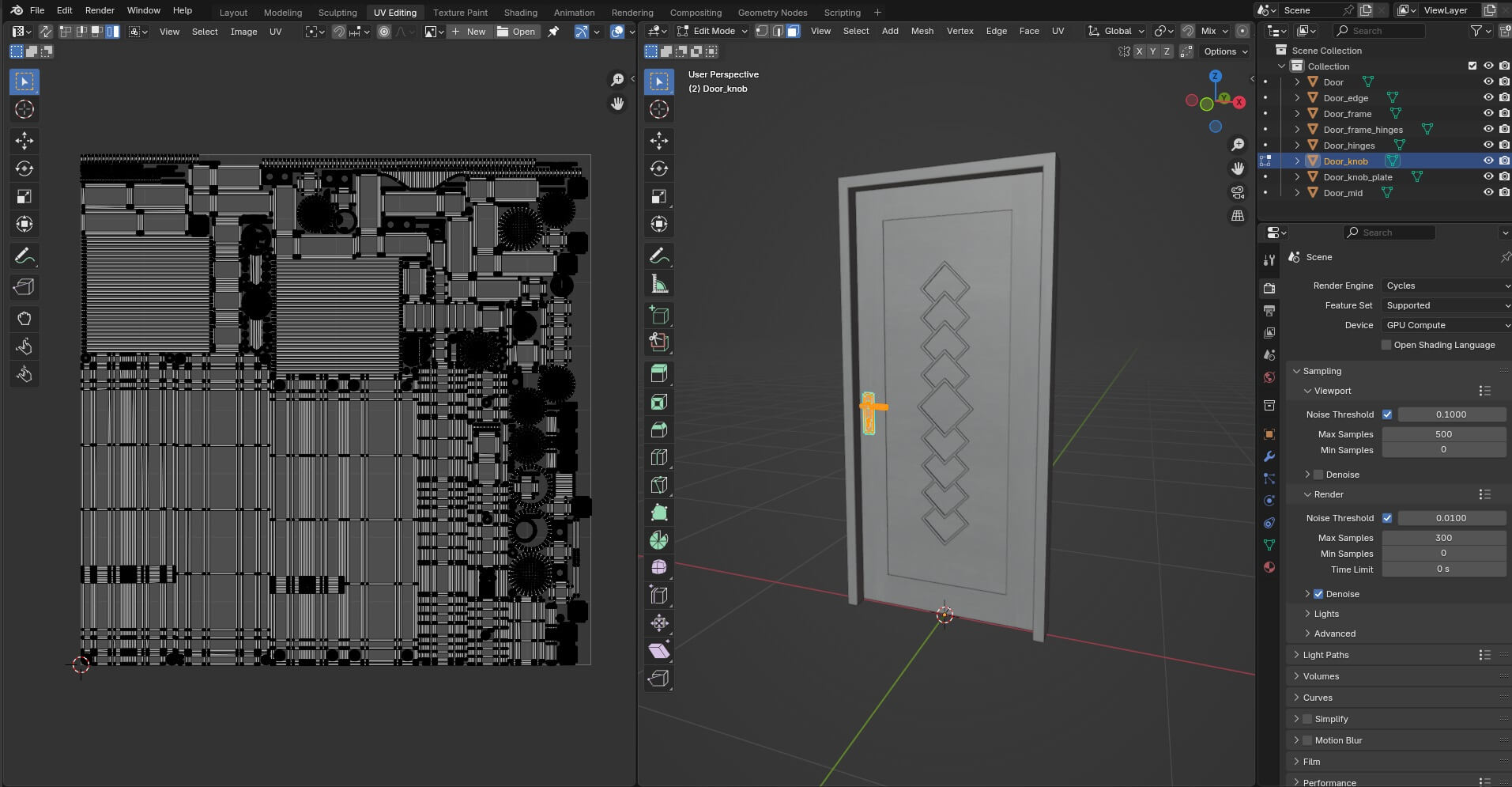 Door Design 69 - 3D Model by Speedup