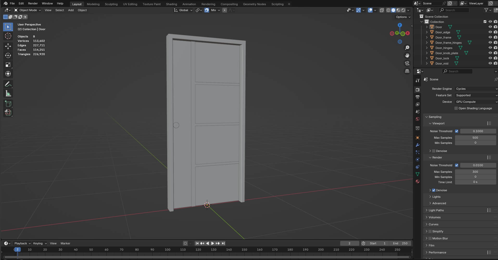 Door Design 70 - 3D Model by Speedup