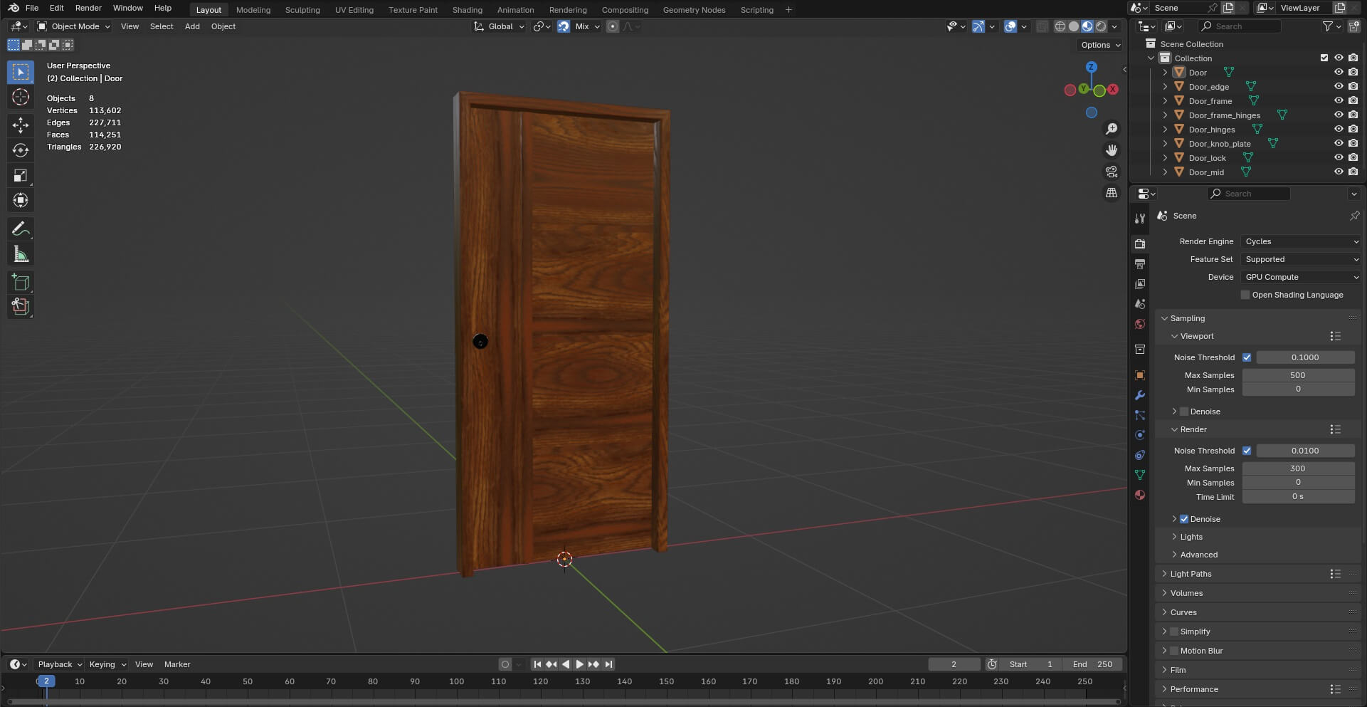 Door Design 70 - 3D Model by Speedup