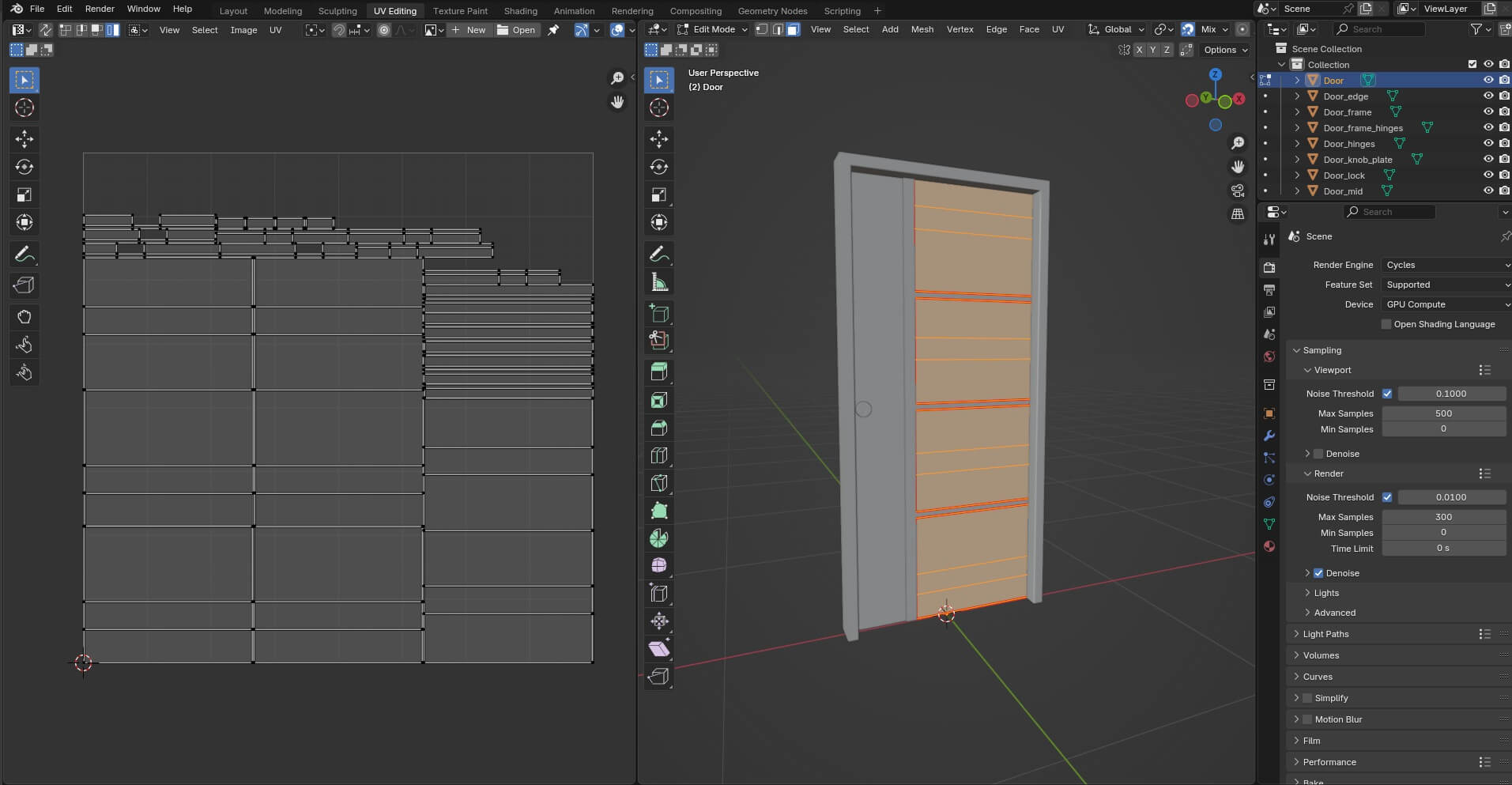 Door Design 70 - 3D Model by Speedup