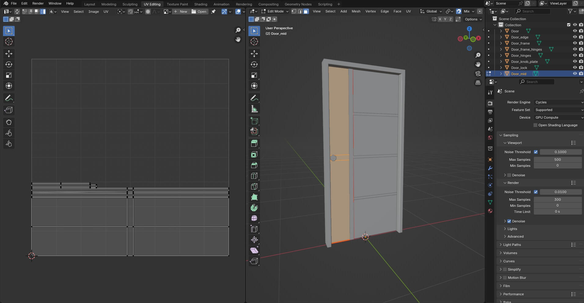Door Design 70 - 3D Model by Speedup