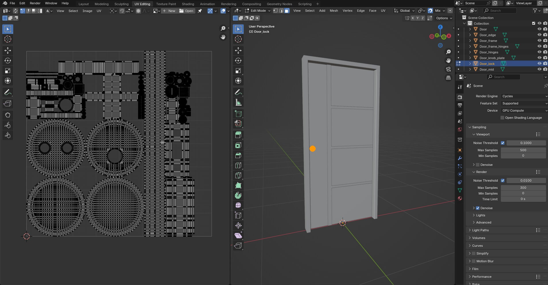 Door Design 70 - 3D Model by Speedup