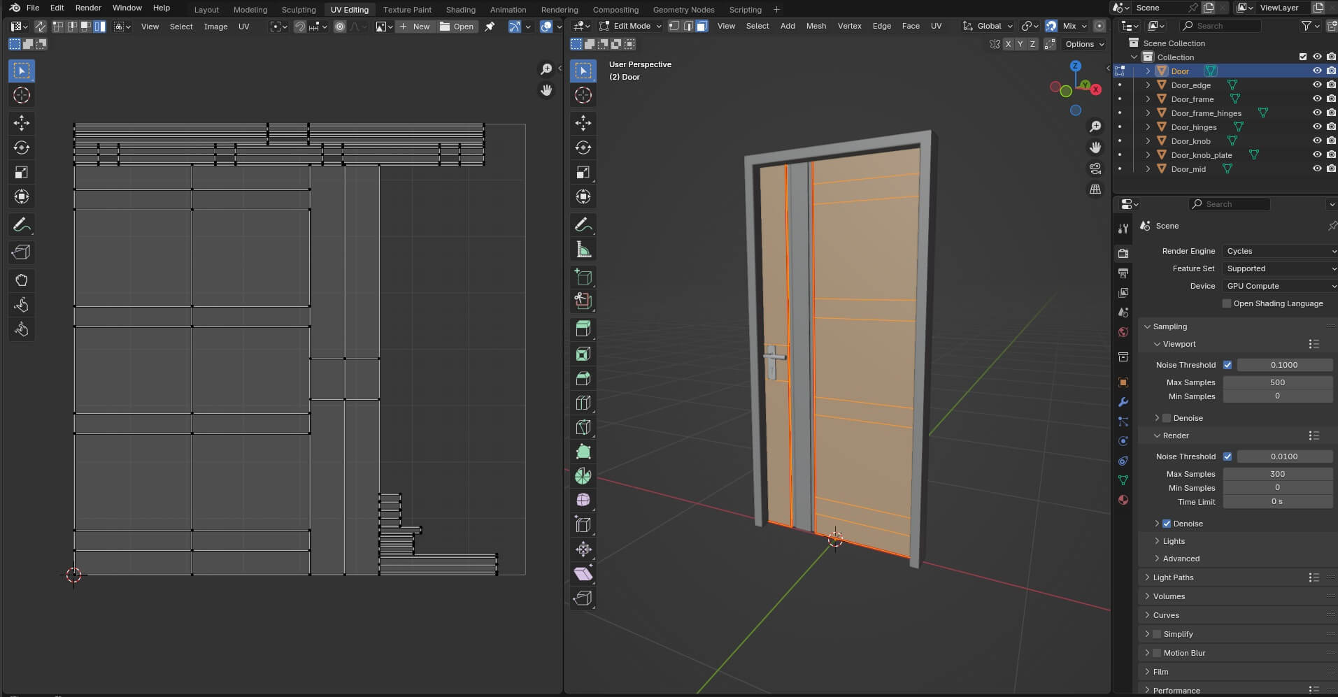 Door Design 76 - 3D Model by Speedup