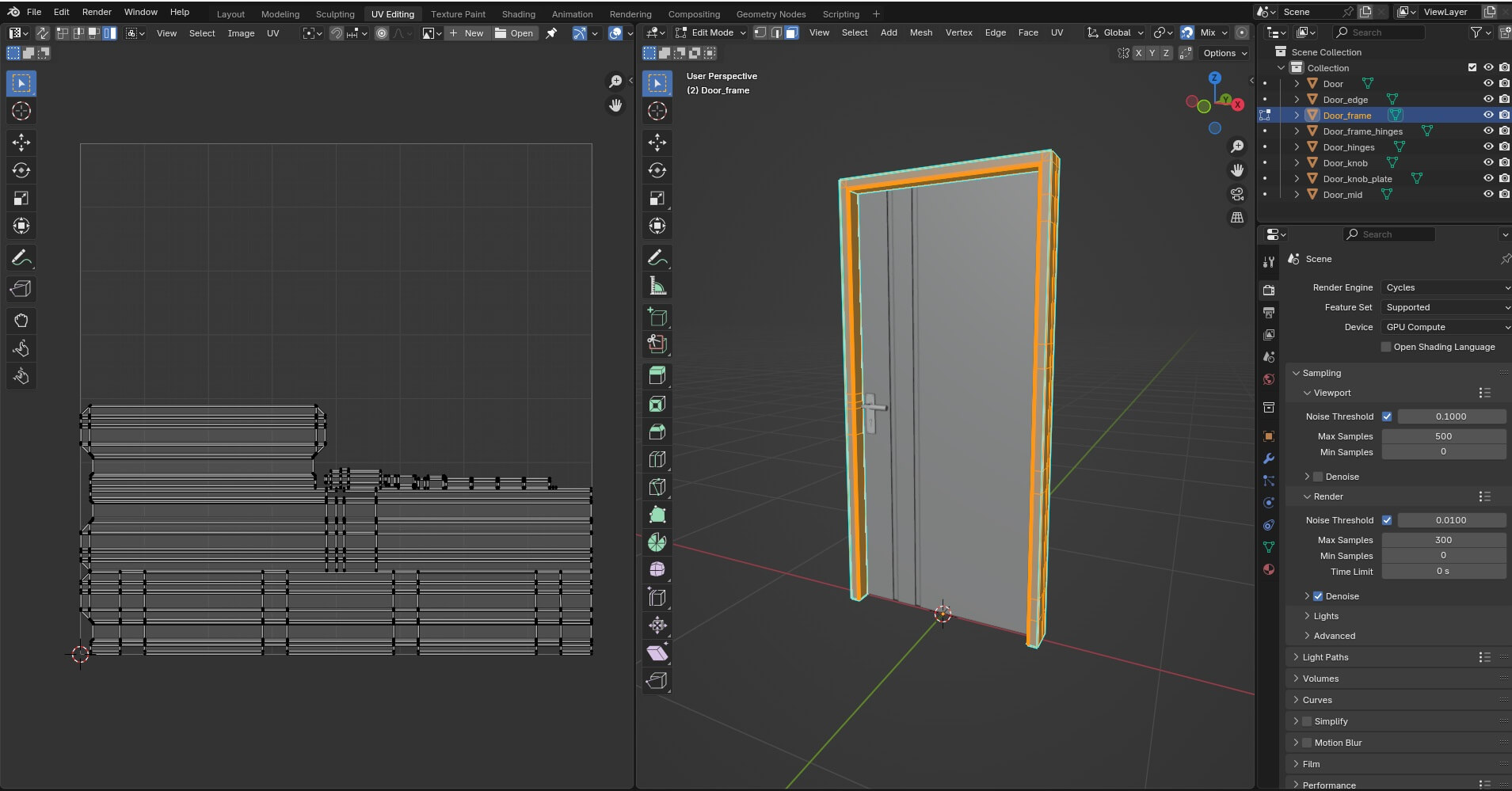 Door Design 76 - 3D Model by Speedup