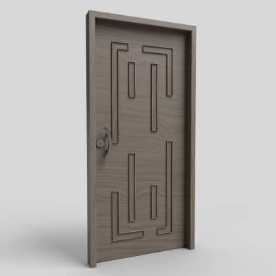 Door Design RH20C - 3D Model by Speedup