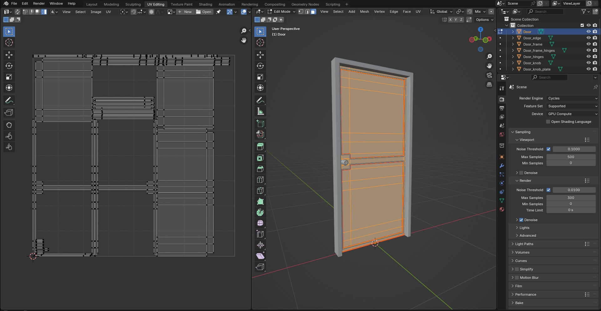 Door Design 08 - 3D Model by Speedup