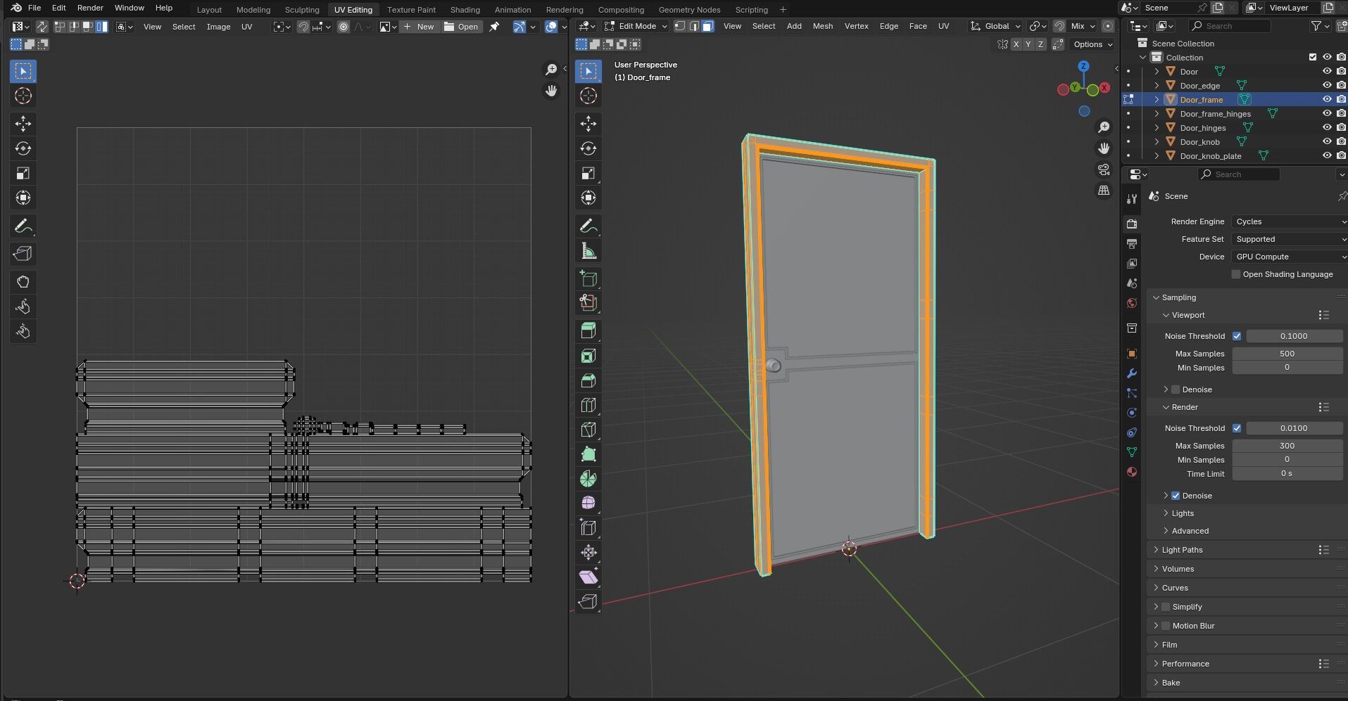 Door Design 08 - 3D Model by Speedup
