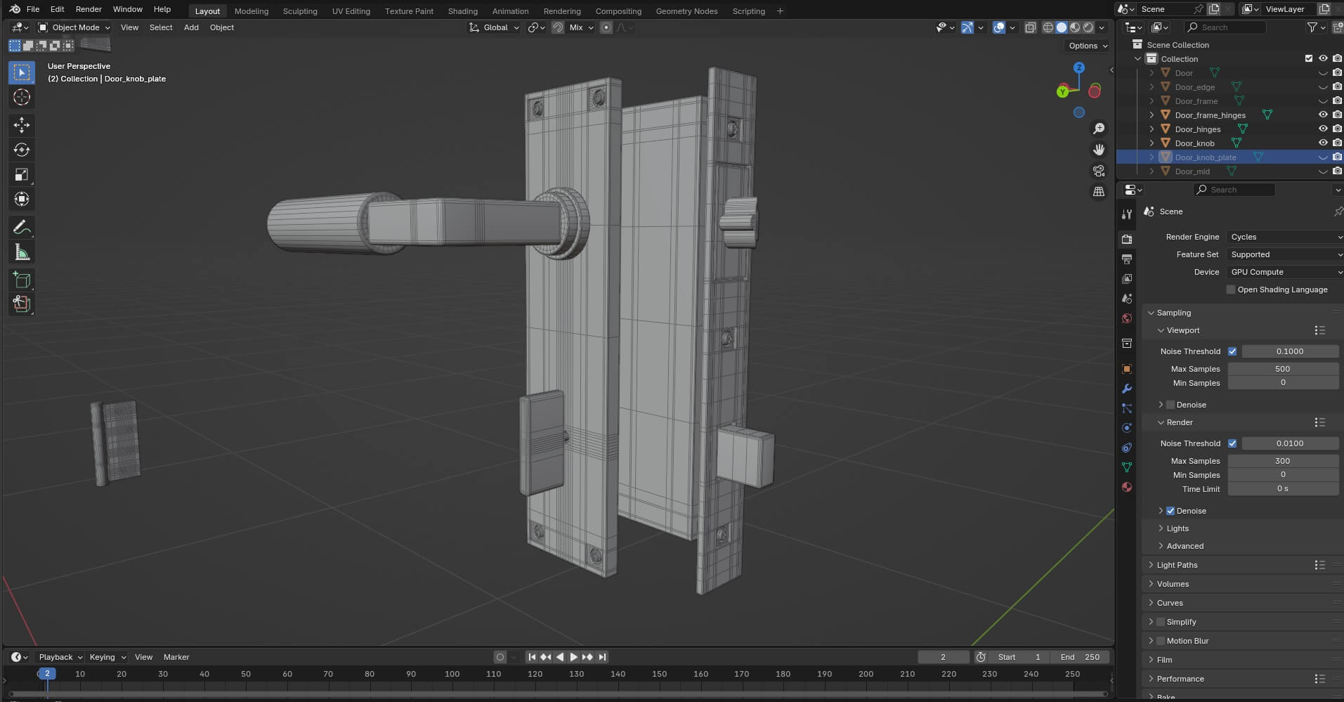 Door Design 80 - 3D Model by Speedup