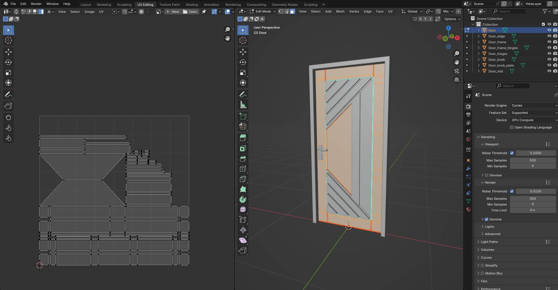 Door Design 80 - 3D Model by Speedup
