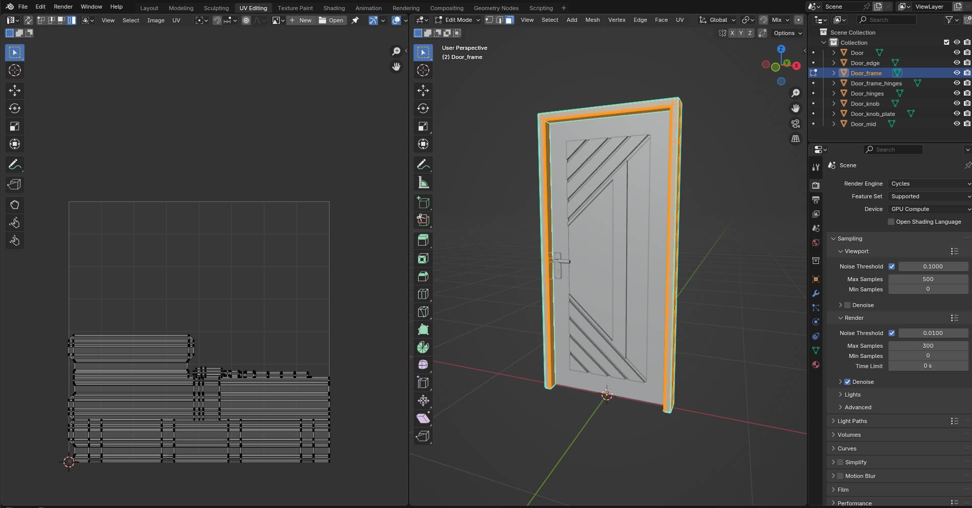 Door Design 80 - 3D Model by Speedup