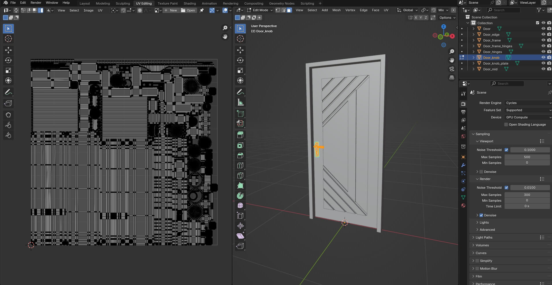 Door Design 80 - 3D Model by Speedup