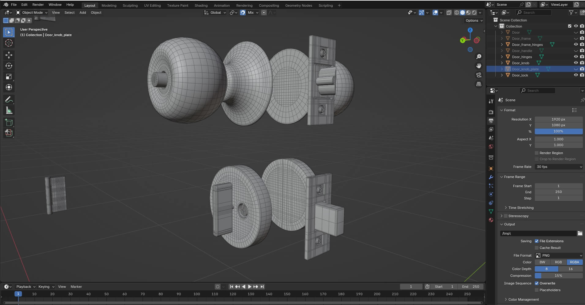 Door Design 83 - 3D Model by Speedup