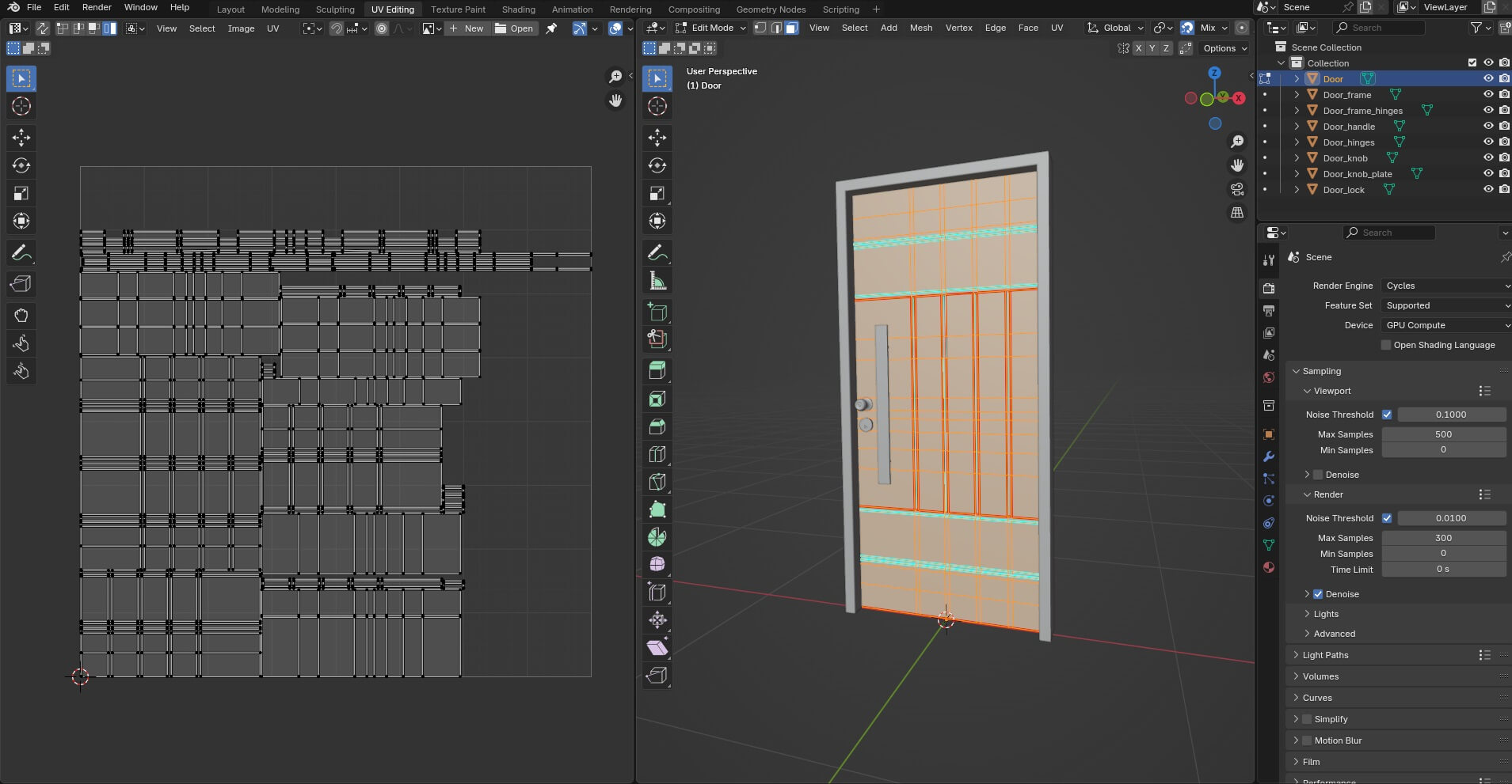 Door Design 83 - 3D Model by Speedup
