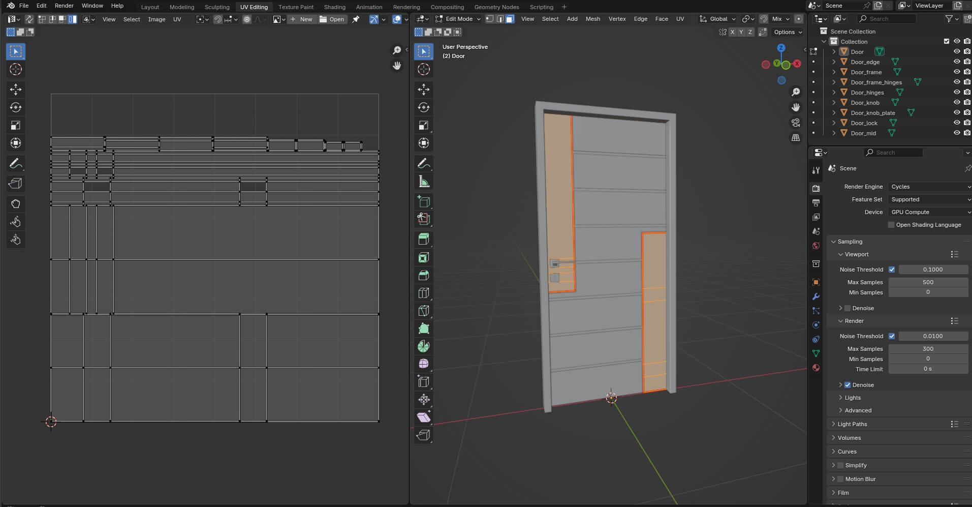 Door Design 86 - 3D Model by Speedup