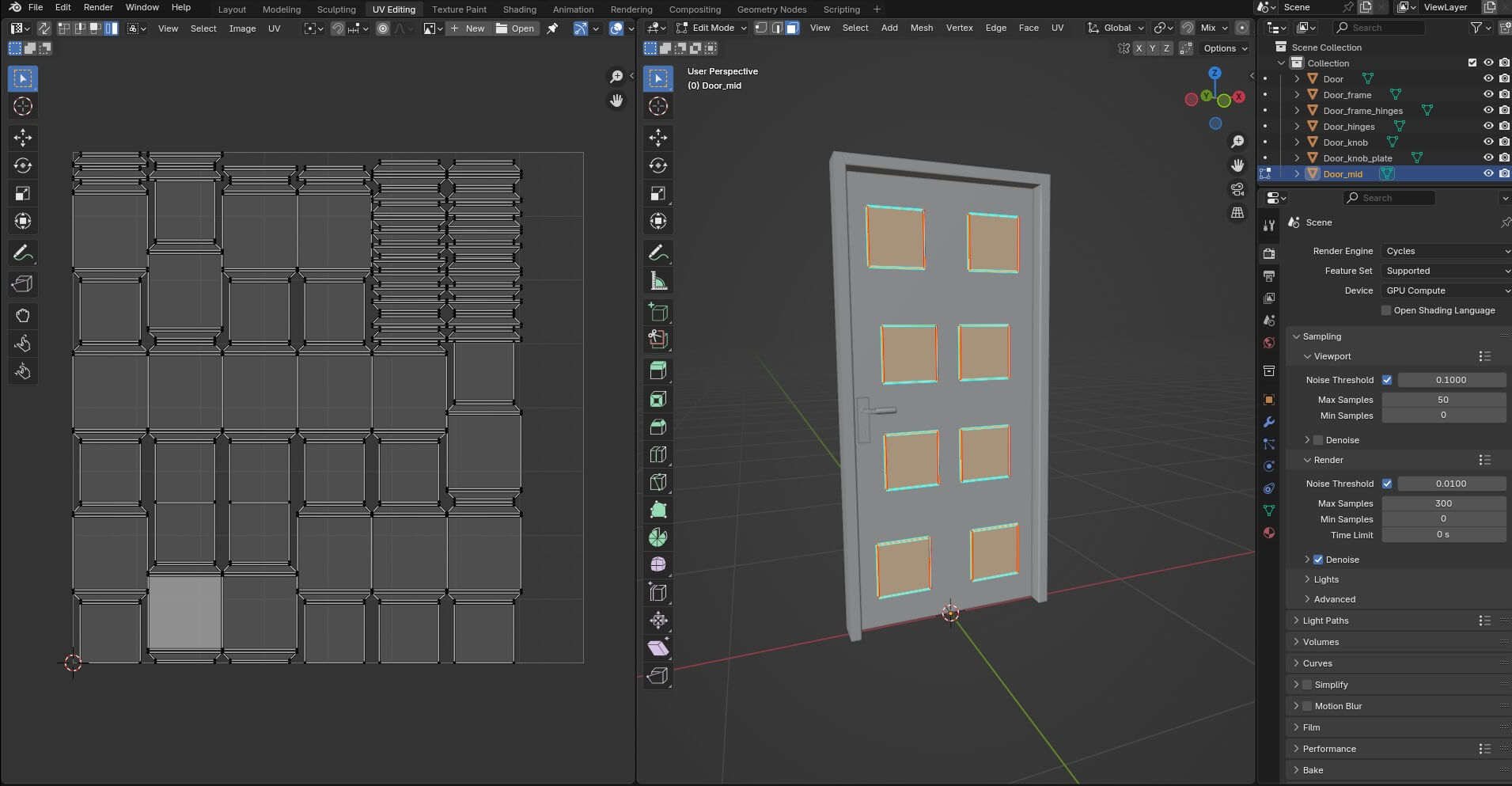 Door Design 90 - 3D Model by Speedup