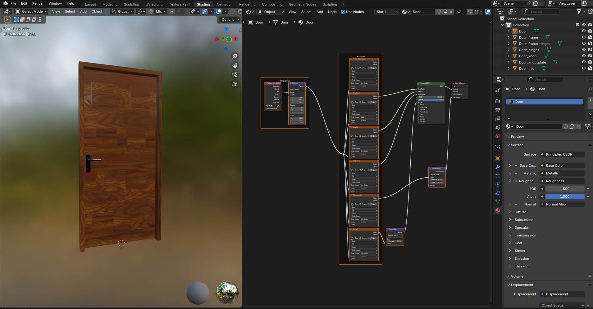 Door Design 90 - 3D Model by Speedup