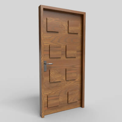 Door Design RH23B - 3D Model by Speedup