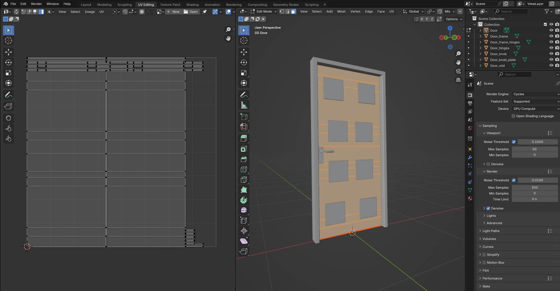 Door 3D Design RH92 by Speedup