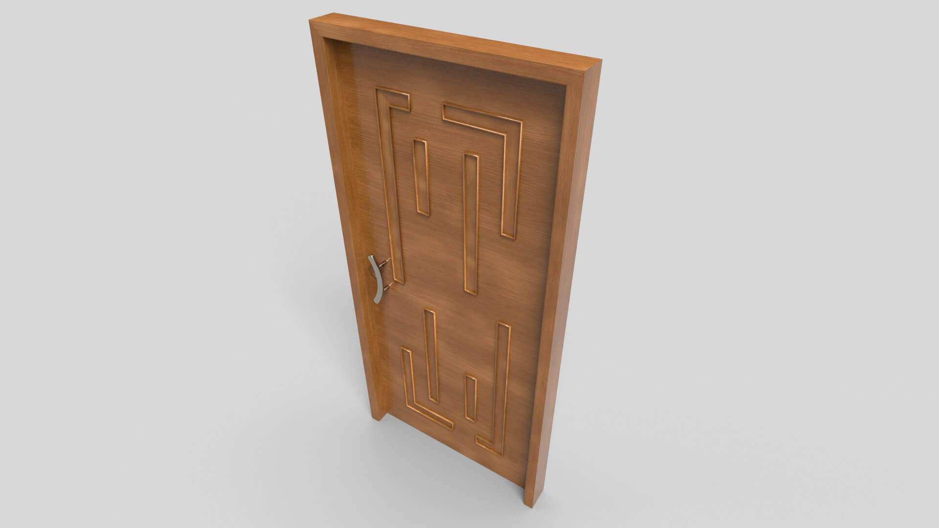 Door RH20 3D Model by Speedup