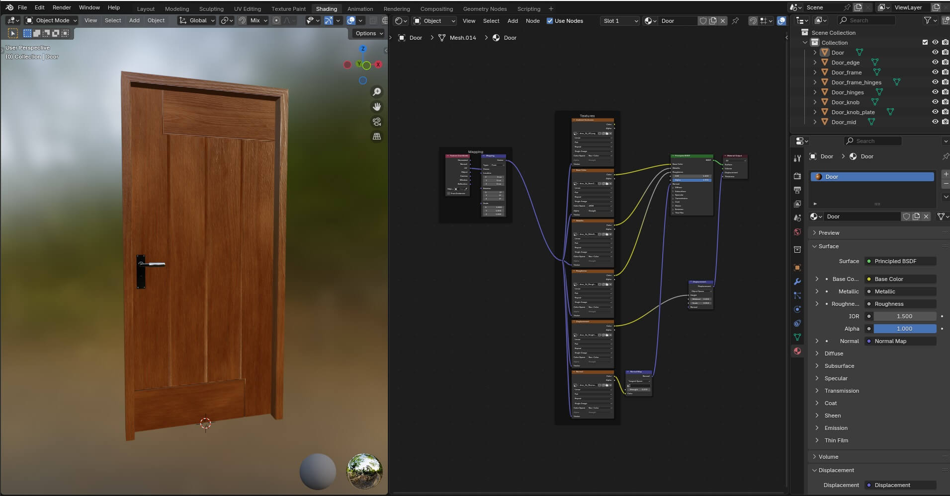 Door RH24 3D Model by Speedup