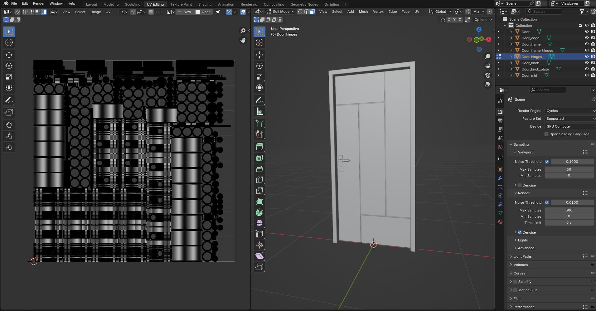Door RH31 3D Model by Speedup