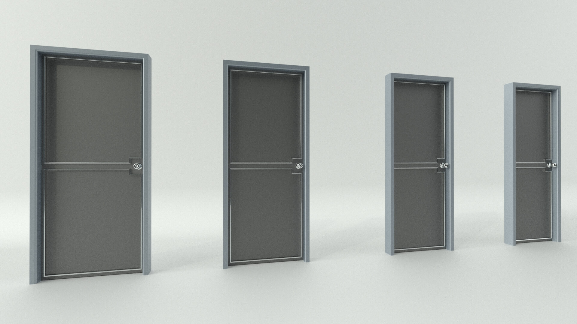 Door Sets 01 3D Model by Speedup