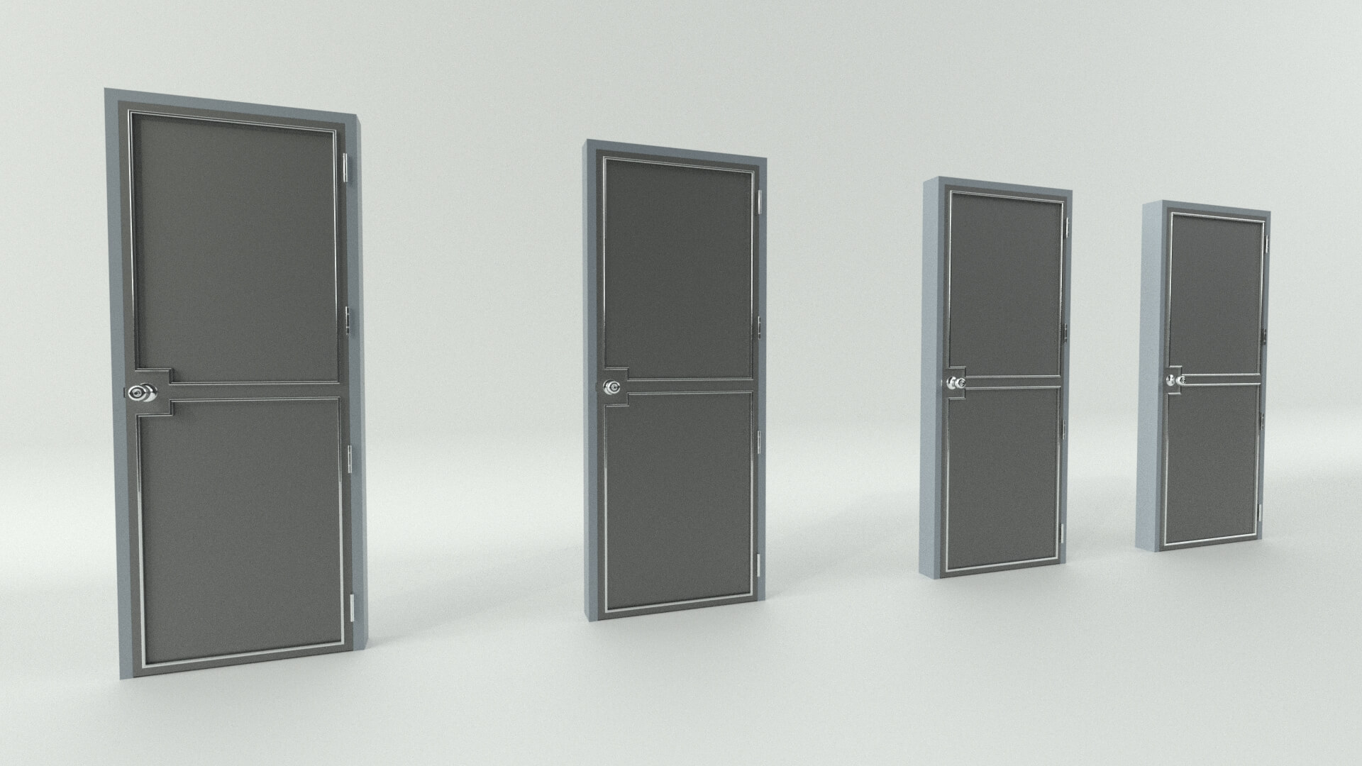 Door Sets 01 3D Model by Speedup