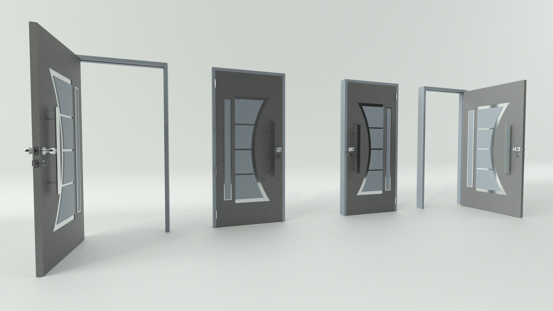 Door Sets 12 3D Model by Speedup