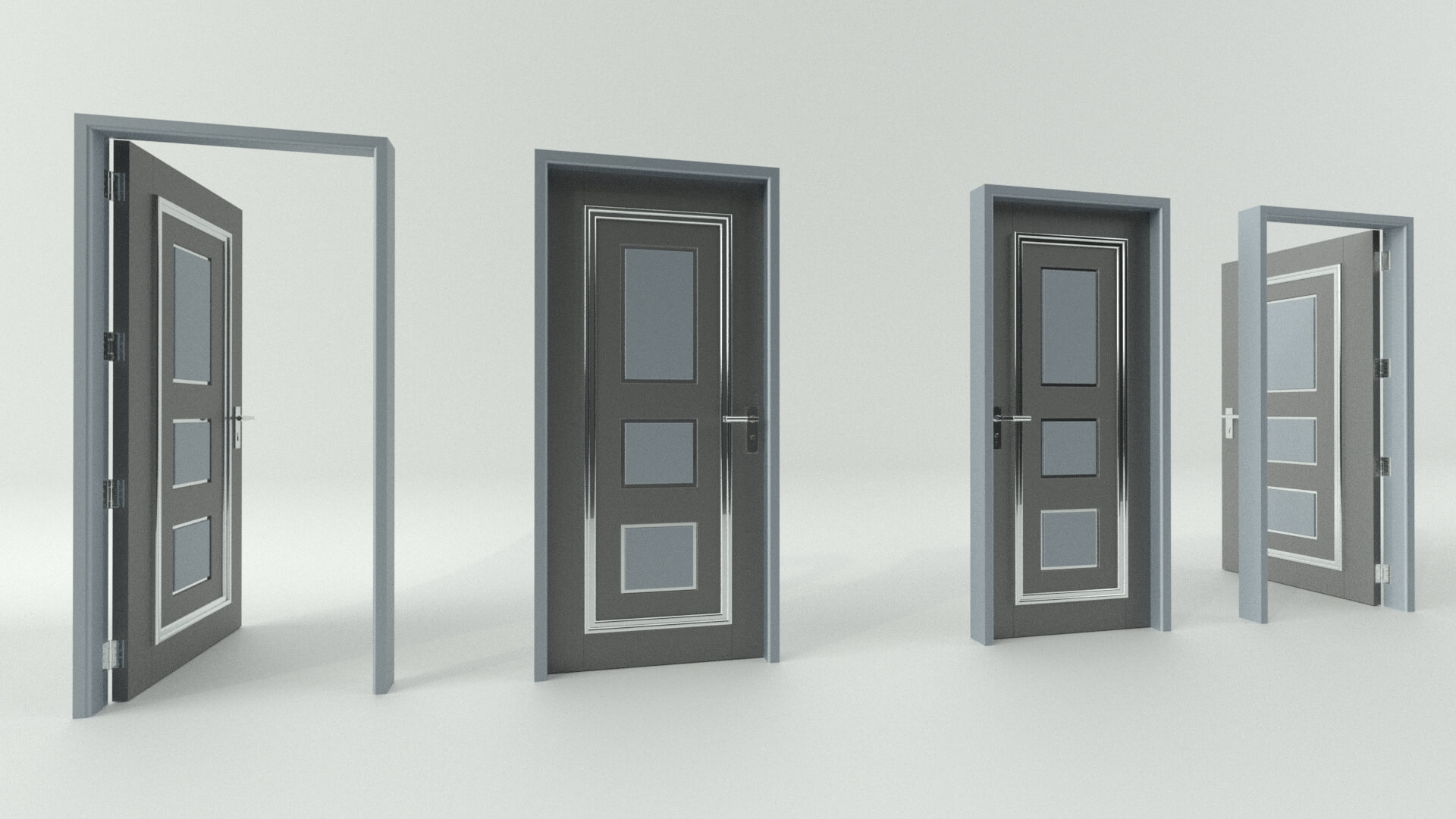 Door Sets 13 3D Model by Speedup