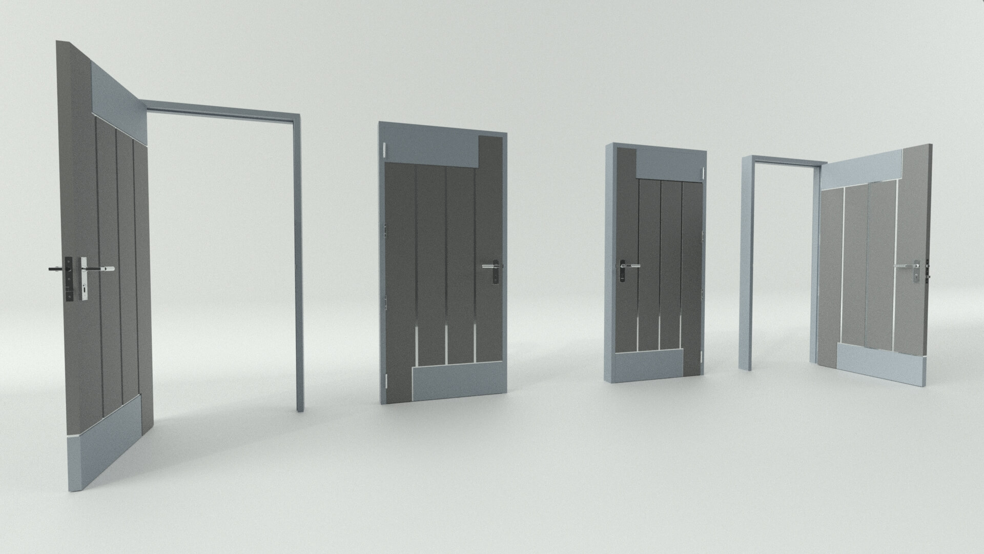 Door Sets 05 3D Model by Speedup