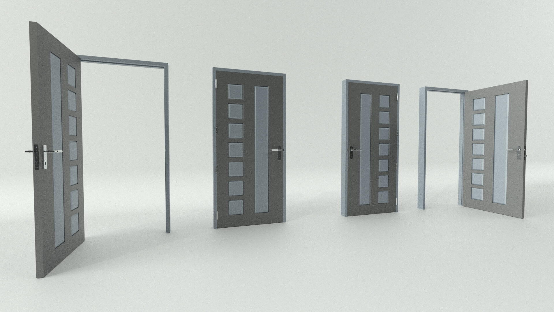 Door Sets 06 3D Model by Speedup