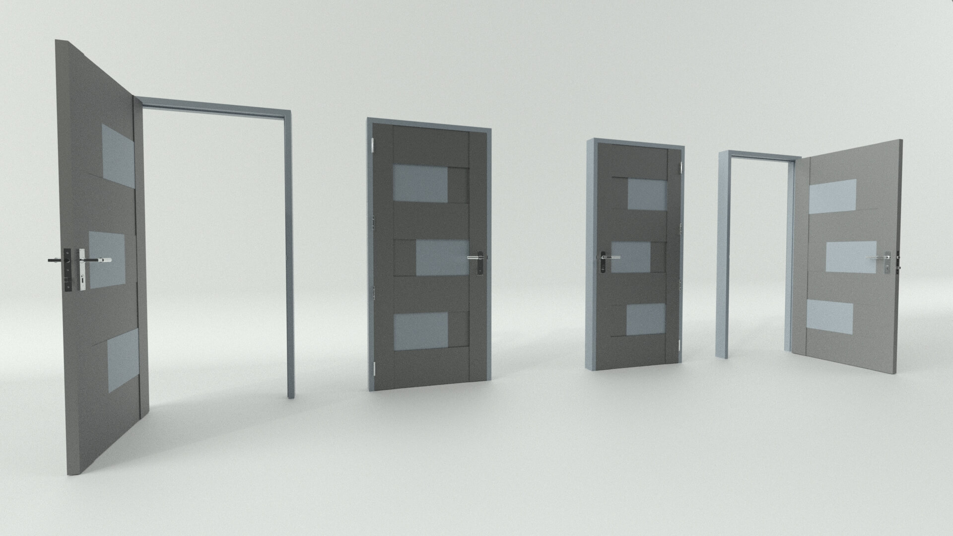 Door Sets 07 3D Model by Speedup