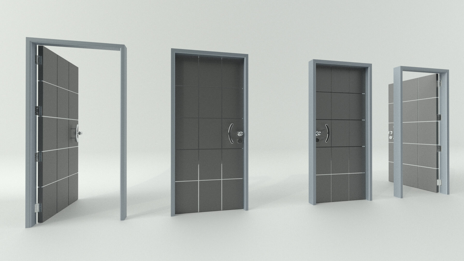 Door Sets 07 3D Model by Speedup